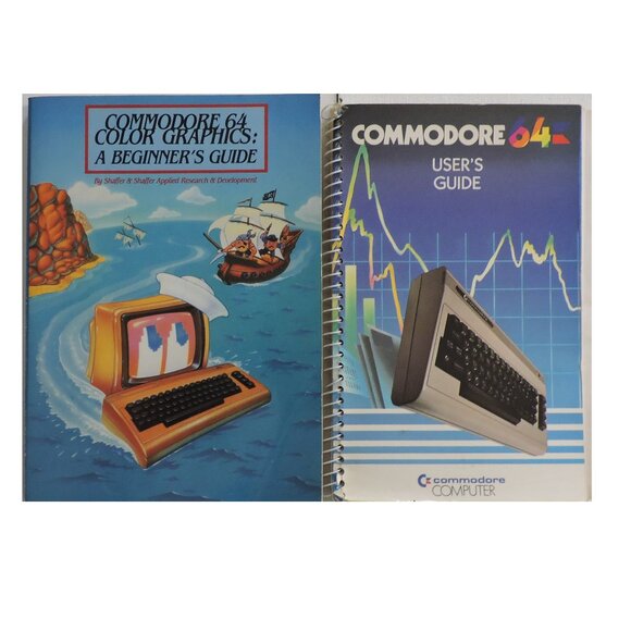 Office | Vintage Computer Books Commodore 64 Manual And Color Graphics ...